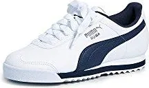 Puma Roma Basic, Basket Homme, Blanc-Bleu Marine, 36 EU