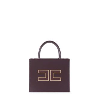 Elisabetta Franchi Femme, Sacs, Violet, Taille: ONE Size Petit Sac Fourre-Tout Avec Logo