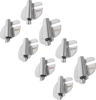 Aboofan TEHAUX 8 St&uuml;ck Rollsaum N&auml;hfu&szlig; 7-10mm Gebogene Saumf&uuml;&szlig;e aus Metall Universell Kompatibel f&uuml;r N&auml;hmaschinen Pr&auml;zise Saumverarbeitung bei Leichten bis Mi