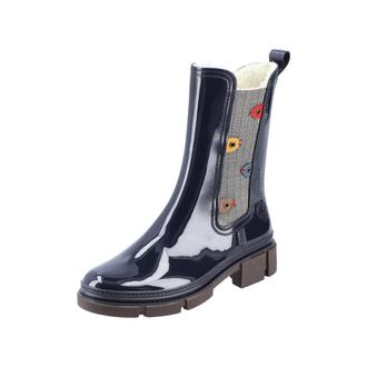 Rieker Damen P8553 Mode-Stiefel, blau, 36 EU