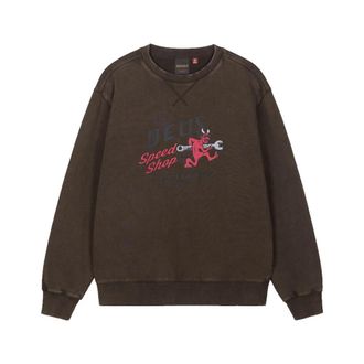 Deus Dogleg Crew Sweatshirt - - Sweatshirts & Hoodies - Herren - Braun - XL