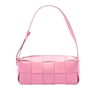 Bottega Veneta Pre-owned Gewebte Lammleder Schultertasche - - Pre-owned - Damen - Rosa - ONE SIZE