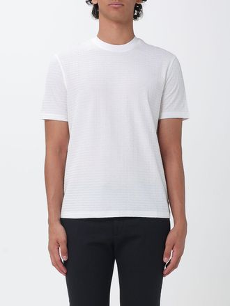 Emporio Armani T-shirt &agrave; col rond en coton &agrave; manches courtes