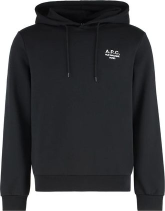 A.P.C. A.p.c., Homme, Sweatshirts et sweats &agrave; capuche, Noir, Taille: XS Cotton hoodie