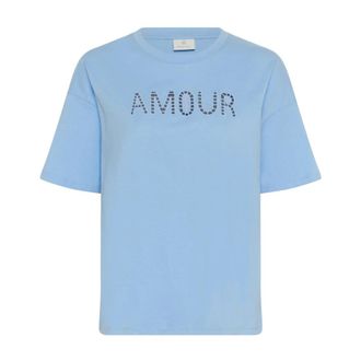 Kaffe T-Shirts - - Tops - Damen - Blau - 2XL