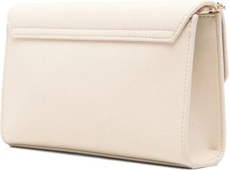 Love Moschino Femme, Sacs, Blanc, Taille: ONE Size Sac bandouli&egrave;re cha&icirc;ne avec d&eacute;tail coeur