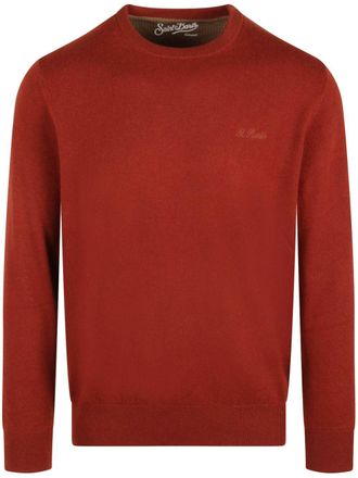 MC2 Saint Barth pull à logo brodé - Rouge