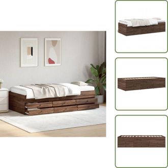 vidaXL Tagesbett mit Schubladen ohne Matratze 90x200 cm - Tagesbett - Schlafcouch - Holzrahmen - Lattenrost - Schrankbett - The Living Store