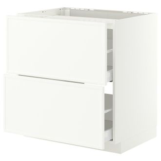 IKEA METOD / MAXIMERA Unterschr.f. Kochf./2 Fronten/2Sch