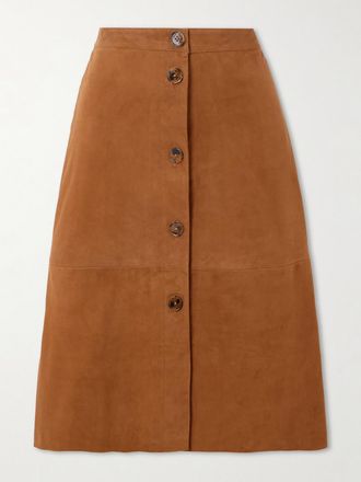 Blaz&eacute; Milano Viva Appaloosa Midirock Aus Veloursleder - Braun