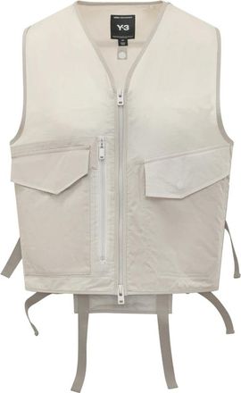 Yohji Yamamoto Homme, Vestes, Beige, Taille: L Gilet Utilitaire Tactique