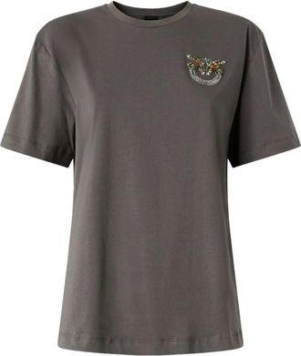 Pinko Pinko, Femme, Tops, Gris, Taille: 36 FR T-Shirt