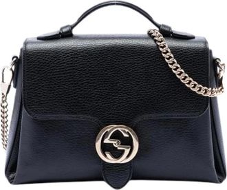 Gucci Sac bandouli&egrave;re vintage doccasion - Femme - Pre-owned - Noir - Taille: ONE Size