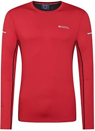 Mountain Warehouse T-shirt Vault recyclé Active pour homme - Tee-shirt IsoCool, protection UV, respirant, séchage rapide - Idéal pour les activités de plein air Rouge Vi