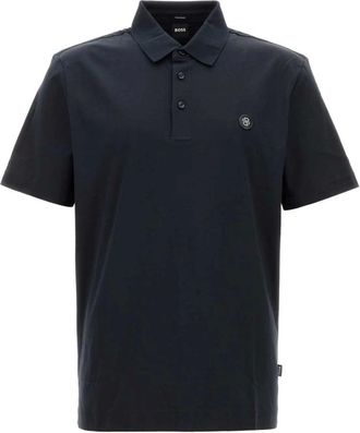 HUGO BOSS Homme, Tops, Noir, Taille: M Polo en coton