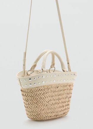 Mango Sac p- baster blanc cass&eacute; - Femme - Taille unique - MANGO