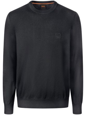 BOSS Strickpullover BOSS blau