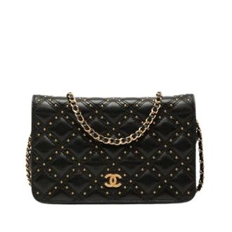 Chanel Pre-owned Quilted Lambskin Crossbody - - Pre-owned - Damen - Schwarzk - ONE SIZE