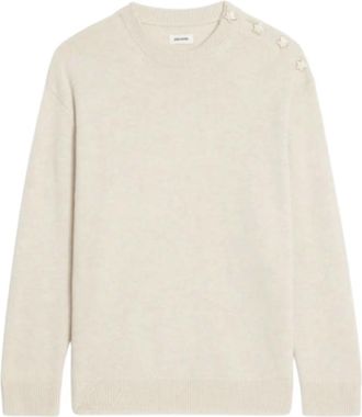 Zadig&Voltaire Femme, Pulls, Beige, Taille: 36 FR Swyna Jumper