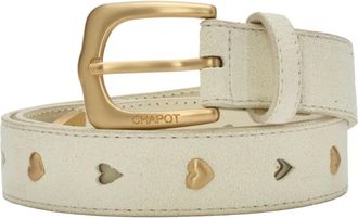 Fab By Fabienne Chapot Fabienne Chapot, Femme, Accessoires, Beige, Taille: 105 CM Cut It Out Heart Belt Suede