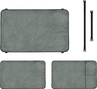 Generic Kopfstütze-Abdeckung für Möbel-3-Pack-Liege-Kopfstützenschutz, Anti-Rutsch-Sesselabdeckung, langlebiger Sofa-Schild | Praktischer Seitentaschenorganis