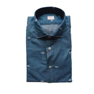 Xacus Casual Hemd - - Shirts - Herren - Blau - 3XL