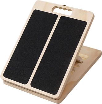 Generic Brett Zur Dehnung Der Waden - Holz klappbares Schrägbrett für Dehnübungen | Verstellbare Trapezförmige Balanceplatte - für Training Workout Pilates Yo