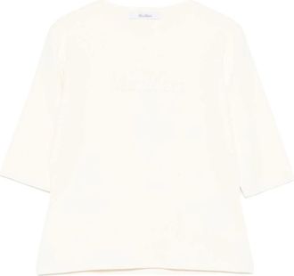 Max Mara Femme, Pulls, Beige, Taille: 42 FR Maille ras du cou