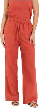 Kocca Femme, Pantalons, Brun, Taille: 42 FR Pantalon large taille haute