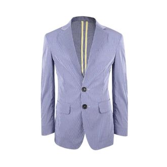 Dsquared2 Femme, Vestes, Bleu, Taille: 34 FR Blazer Veston &agrave; Carreaux