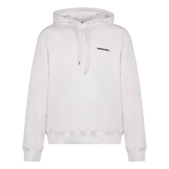 Dsquared2 Headquarters Design Cool Fit White Hoodie