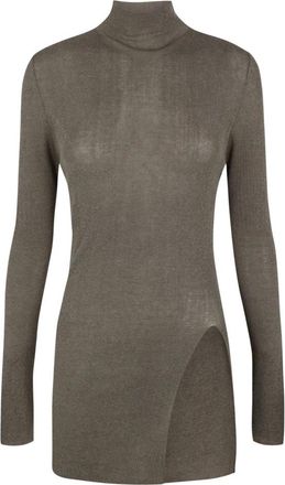 Cortana Feinstrick-Rollkragenpullover - - Knitwear - Damen - Gr&uuml;n - 2XS