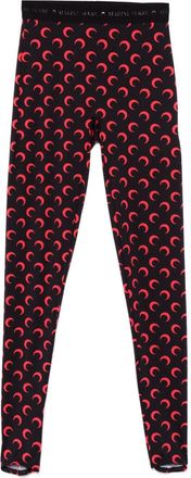 Marine Serre Moon Leggings aus Jersey - Schwarz