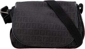 Fendi Pre-owned Sac bandouli&egrave;re en toile - Femme - Pre-owned - Noir - Taille: ONE Size