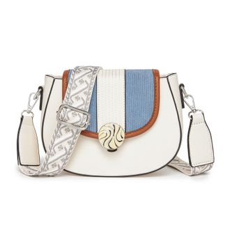 Miss Lulu Umh&auml;ngetasche Damen Klein, Mini Handtasche Aus Steifem Kunstleder PU, Tasche Ethno-Stil Verstellbarer Und Breiter Trageriemen, F&uuml;r Dates, Reisen Und G