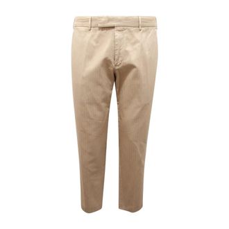 PT01 Rebel Fit Baumwoll/Leinen Hose - - Trousers - Herren - Beige - L