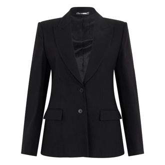 Alberta Ferretti Einreihiger Blazer mit Revers - - Jackets - Damen - Schwarzk - XL