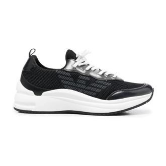 Emporio Armani Schwarze Freizeit-Sneaker mit Gummisohle - - Shoes - Damen - Schwarzk - 36 EU
