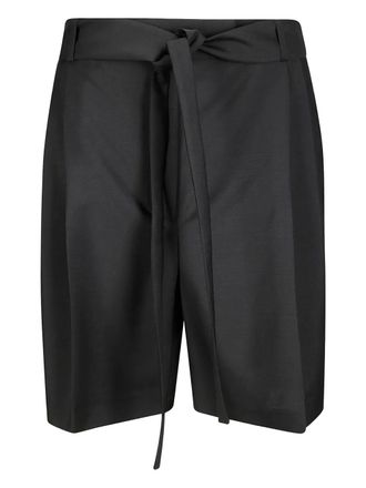 Róhe short à taille haute froncée - Noir