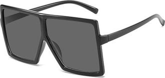 Generic Lunettes De Soleil &Agrave; Monture Large For Hommes Et Femmes, Id&eacute;ales For Les Vacances En Plein Air La Conduite(Black)