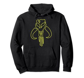 Star Wars The Mandalorian Mythosaur Neon Outline Pullover Hoodie