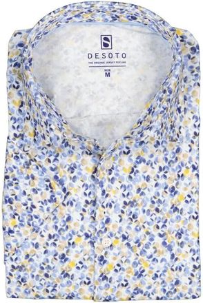 DeSoto Herren Hemden blau gebl&uuml;mt