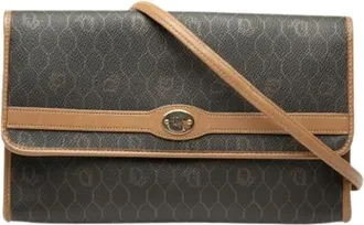 Dior Sac bandouli&egrave;re en toile Pre-owned - Femme - Pre-owned - Brun - Taille: ONE Size