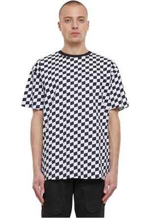 Urban Classics Tb6674-oversized Check Tee T-Shirt, Blackcheck, 4XL Hommes