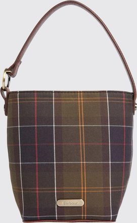 Barbour Mini-Tragetasche aus Baumwollmischung von mit Tartanmuster und Logo