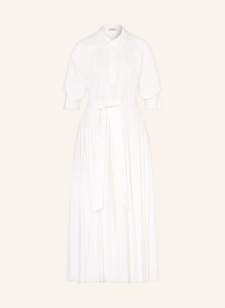 SIMKHAI Simkhai Hemdblusenkleid Mit Plisses weiss