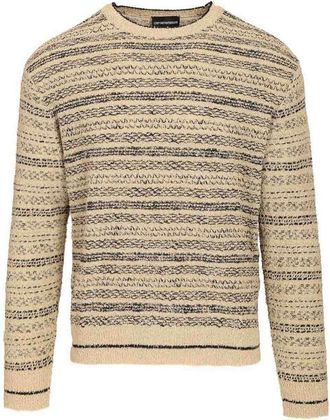 Emporio Armani Pull Col Rond - Multicolore