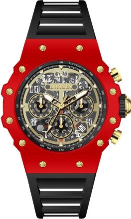 Invicta Racing 69685 Herrenuhr - Quarzwerk - Acryl mit goldenem Zifferblatt - 43 mm