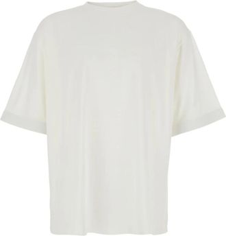 Jacquemus Homme, Tops, Blanc, Taille: L Le T-shirt Rond Carr&eacute;
