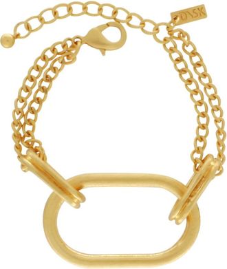 Dansk Copenhagen Bracelet Jonc Tula Court Oval - Femme - Accessoires - Jaune - Taille: ONE Size